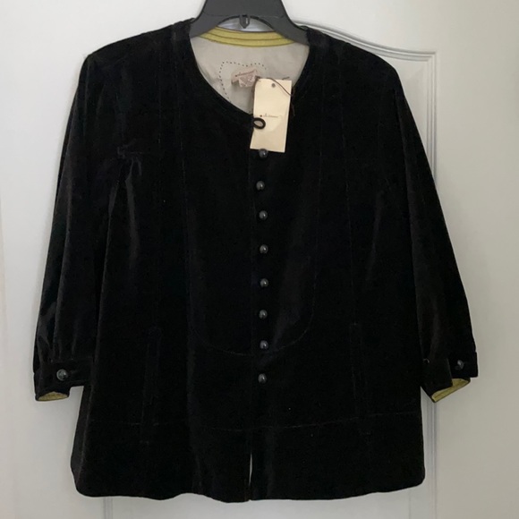 elevenses | Jackets & Coats | Nwt Velvet Lined Elevenses Sz 2 Pockets ...